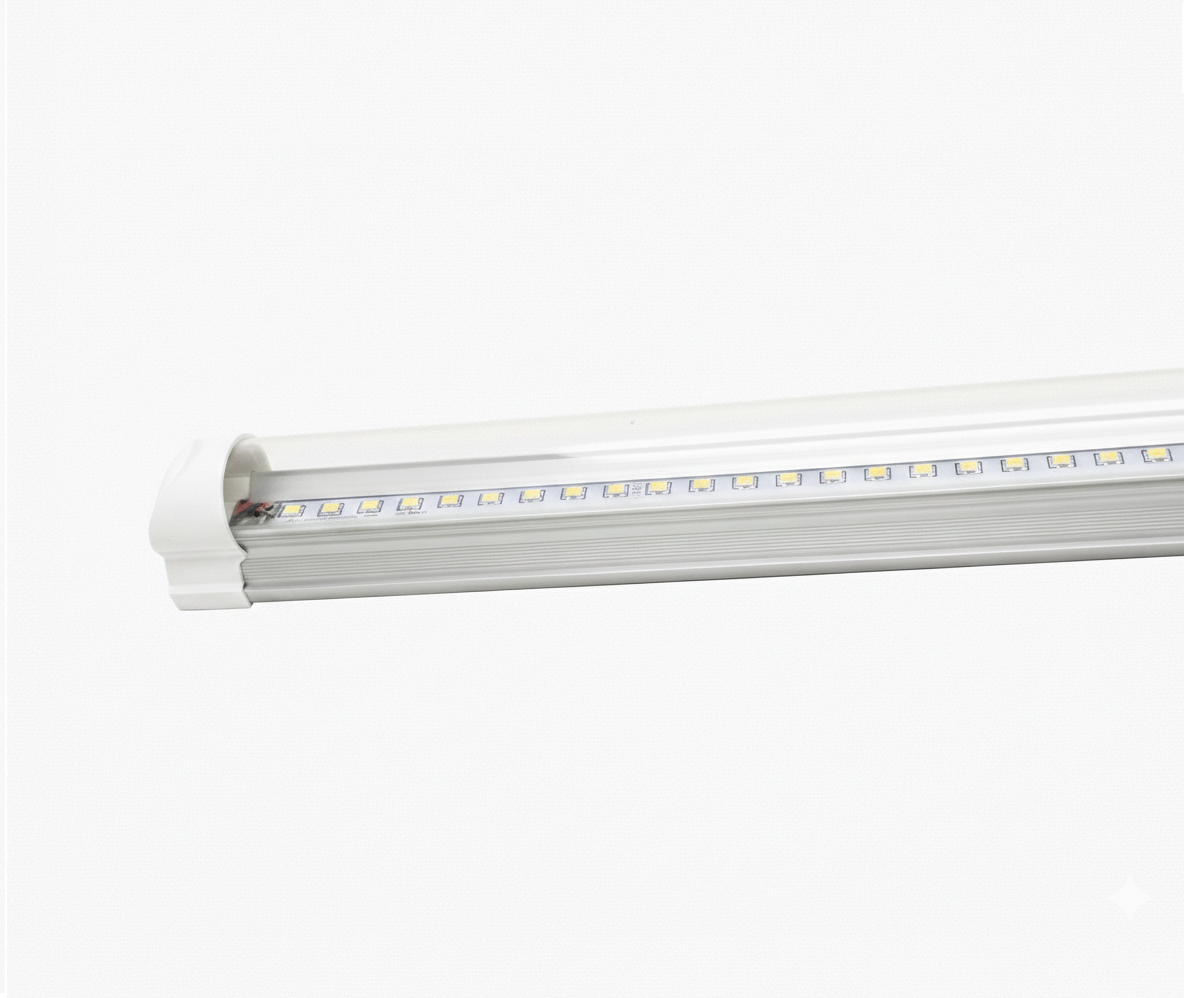 Led Integrada Tipo Calha Base Conector 150 cm 28W T8 - Clear 6000-6500K ...