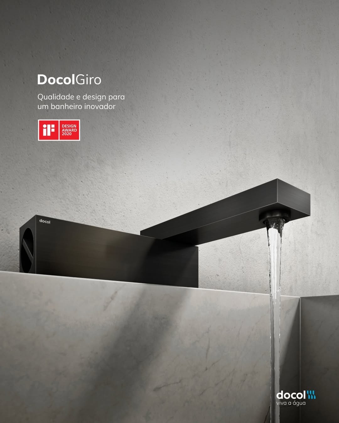 Torneira de mesa para lavatório DocolGiro, 90010147070 - Docol ...